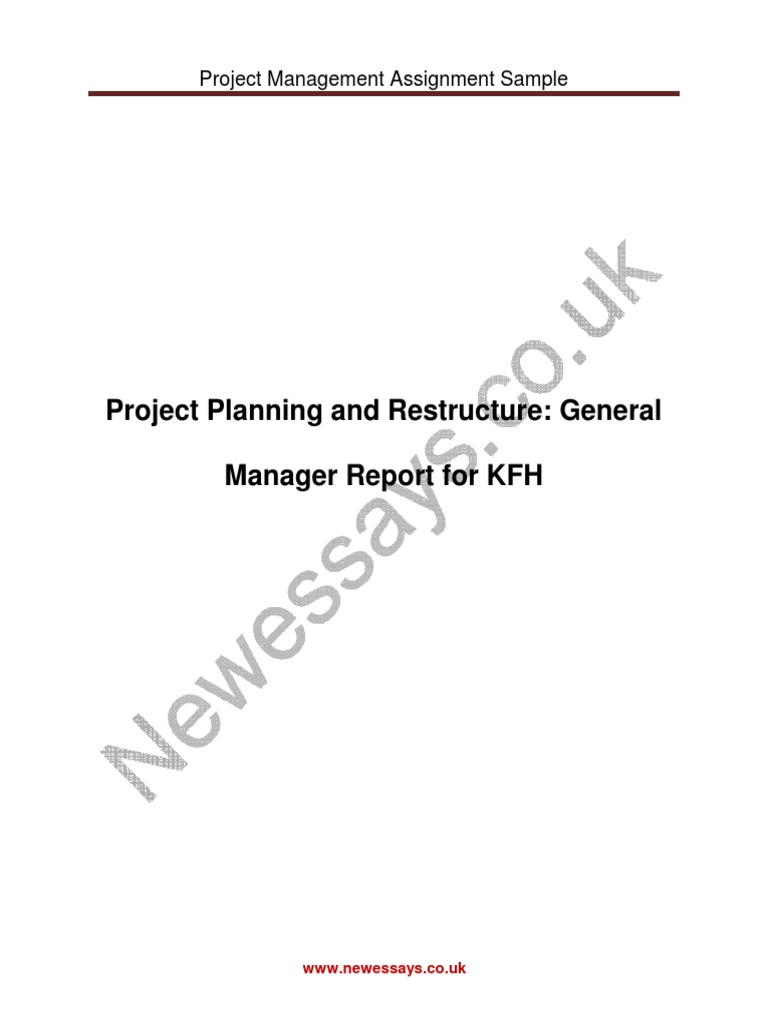 Project Management Assignment Sample | PDF | Project Management | Risk ...