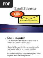 Email Etiquette | PDF | Email | Nonverbal Communication