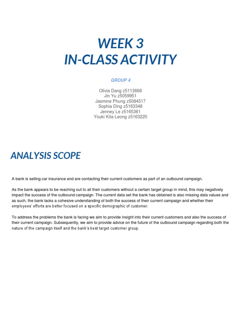 Car Insurance Outbound Campaign Analysis | PDF | Blue Collar Worker | Banks