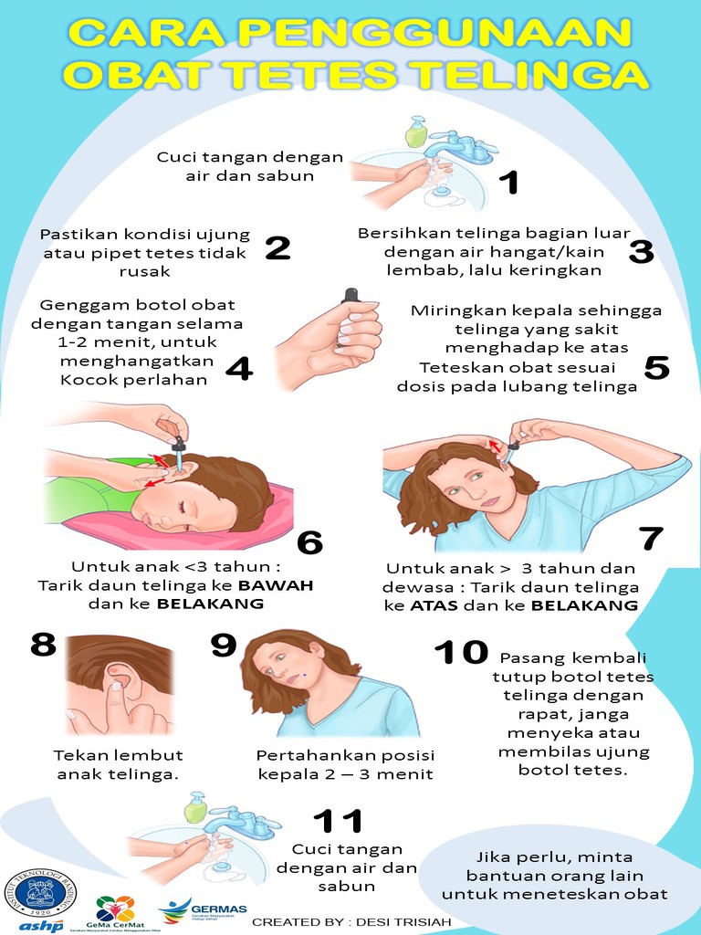 Brosur Penggunaan Obat Tetes Telinga | PDF