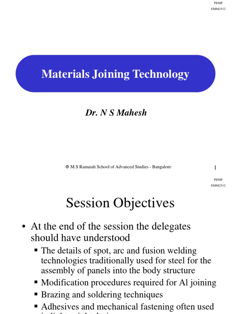 Materials Joining Techniques Overview | PDF | Welding | Construction