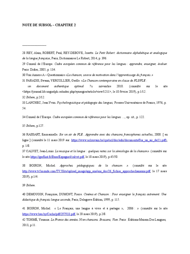 Note de Subsol | PDF