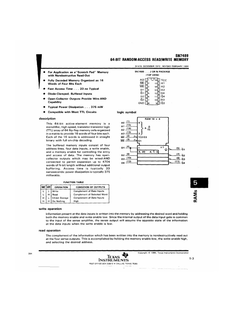 Pdf Pdf Random Access Memory Input Output