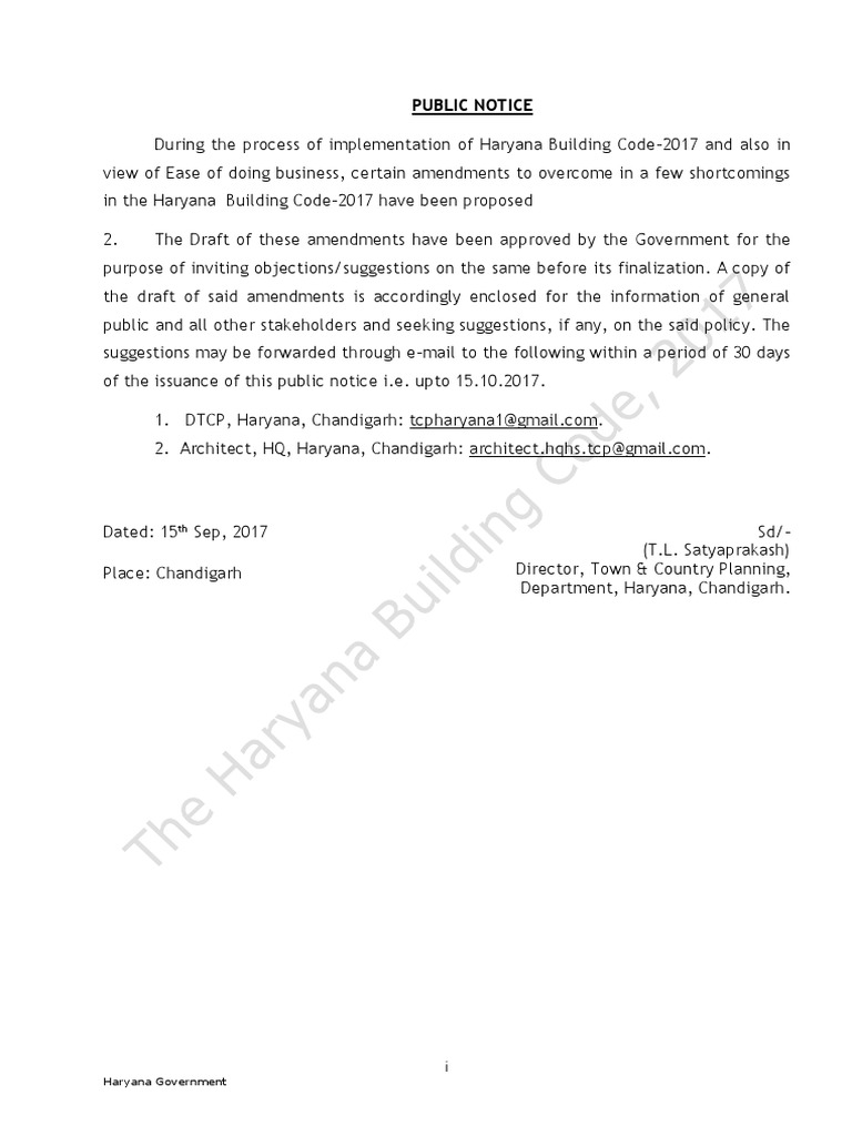 Haryana Building Code 2017 Amendments | PDF | Building Code | Architect