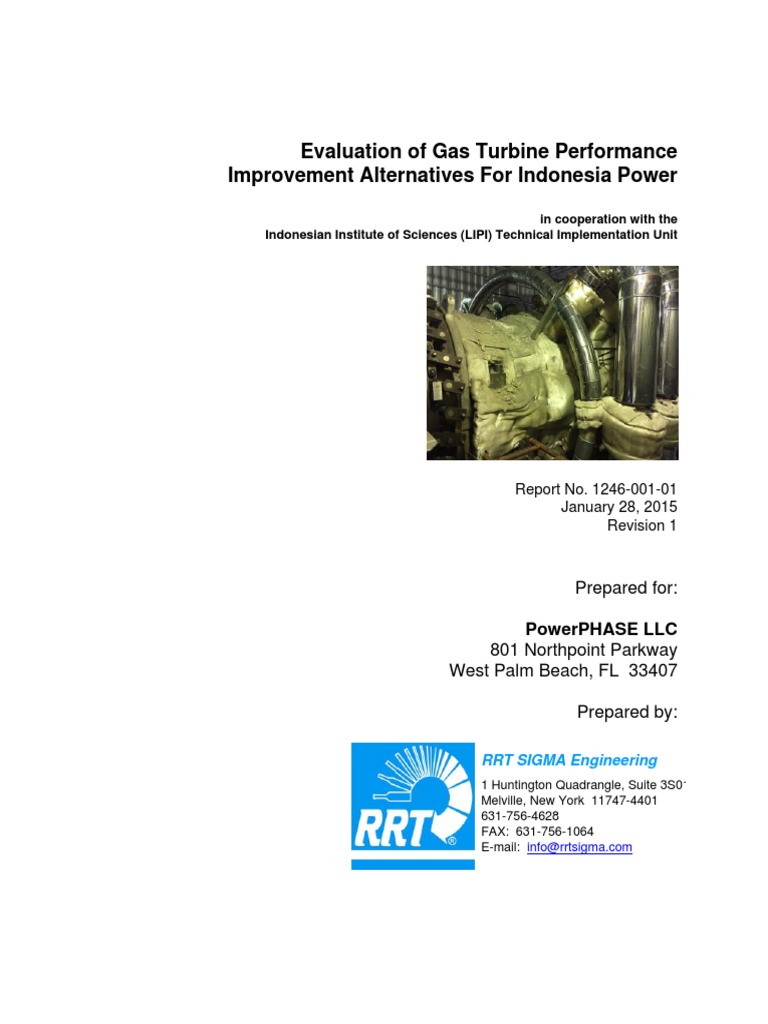 Gas Turbine Upgrade Options for Indonesia | PDF | Air Conditioning ...