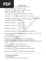 Worksheet Determinants | PDF | Matrix (Mathematics) | Matrix Theory