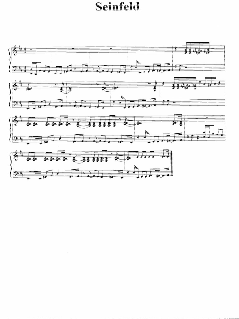 Seinfeld Theme | PDF