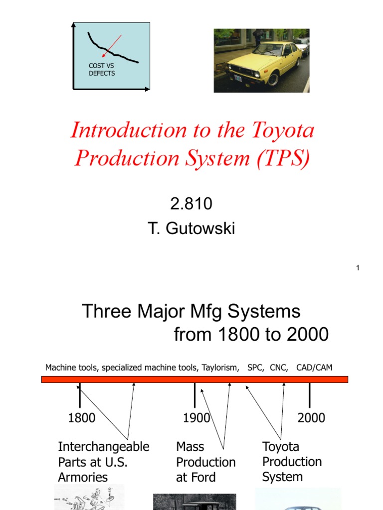 Overview of Toyota Production System | PDF | Economic Sectors ...