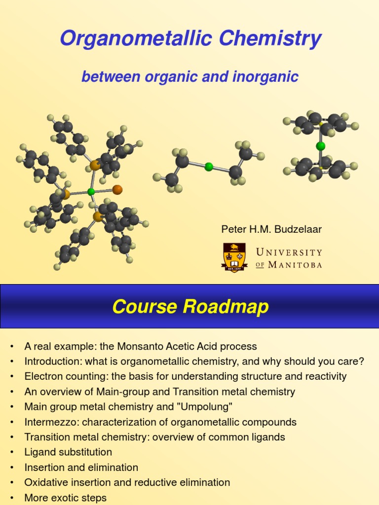 1 - Organometallic Chemistry | Organometallic Chemistry | Chemical ...