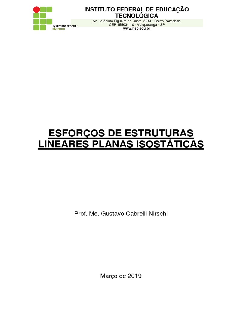 Diagramas Estruturas Isostáticas | PDF | Flexão (Física) | Treliça