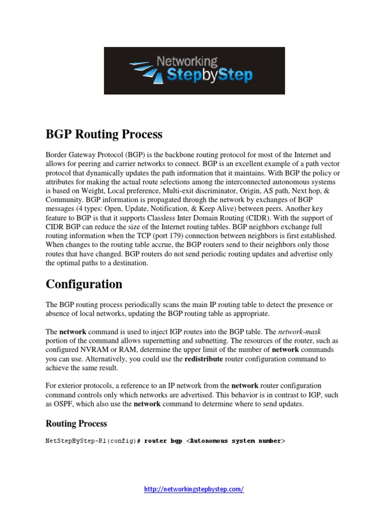 2014-02-22 12-08-12 BASIC BGP - Configuration Guide - Routing Process PDF | PDF | Routing ...