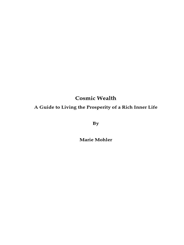Cosmic Wealth Ebook PDF | PDF | Free Will | Santa Claus