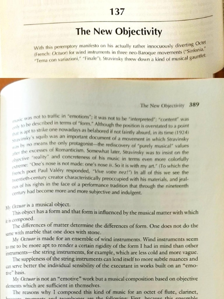 Stravinsky Octet Notes | Download Free PDF | Musical Instruments ...