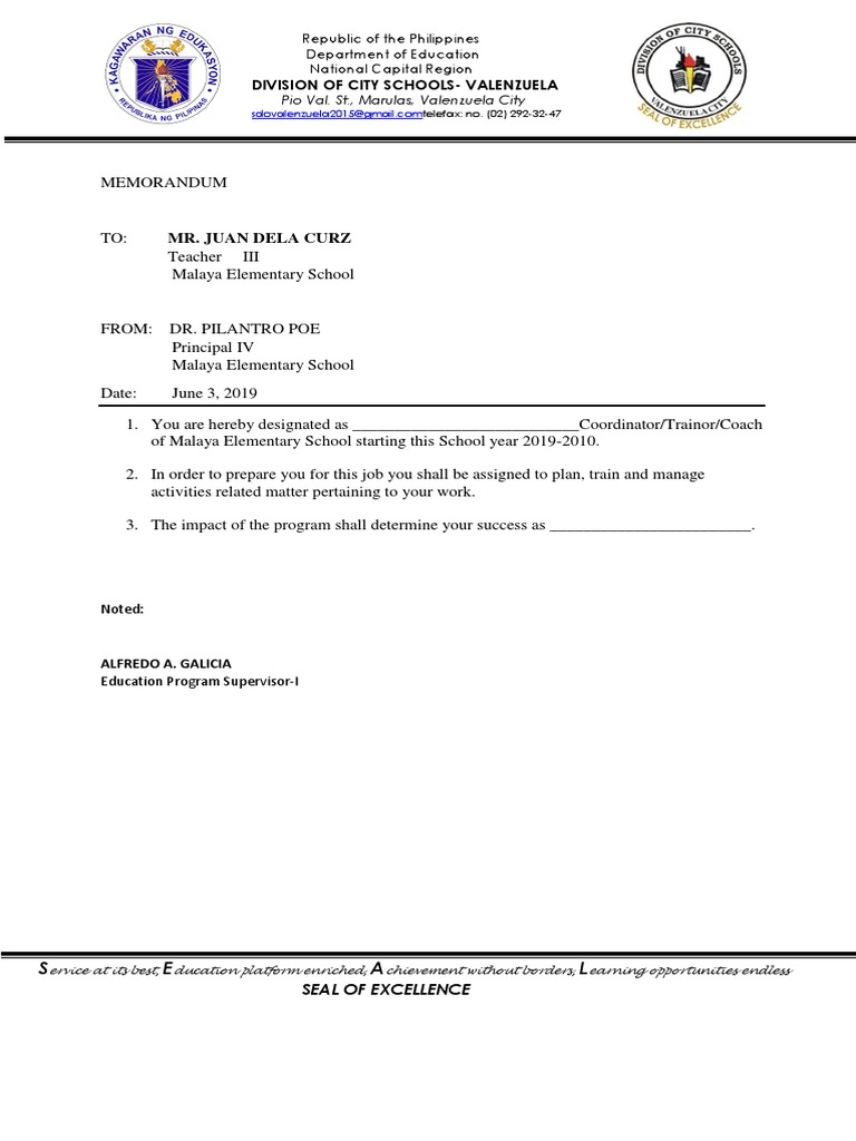 Designation Letter | PDF