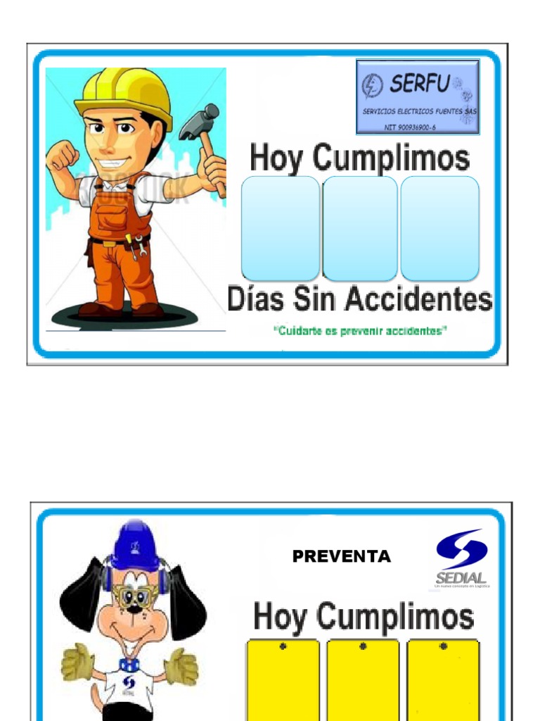 Formato Dias Sin Accidentes | PDF