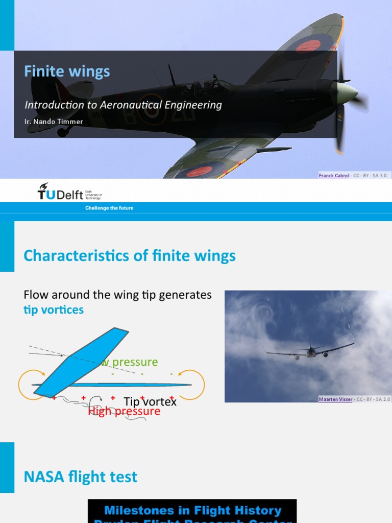 Finite Wings: Introduc) On To Aeronau) Cal Engineering | PDF | Drag ...
