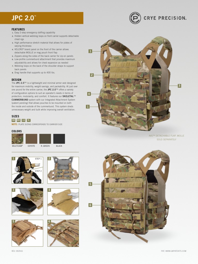 Features: JPC 2.0™ JPC 2.0™ Skeletal™ Cummerbund | PDF