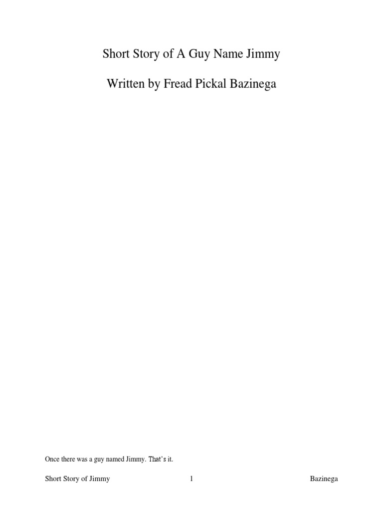 Short Story of My Life | PDF