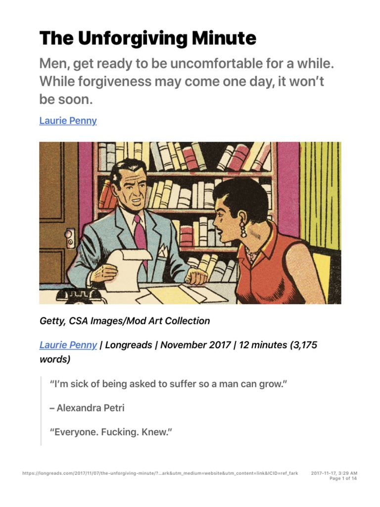 The Unforgiving Minute | PDF | Forgiveness | Anger