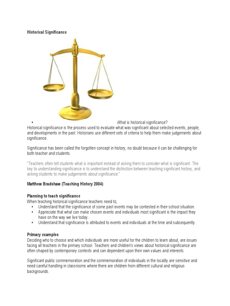 Historical Significance: Matthew Bradshaw (Teaching History 2004 ...