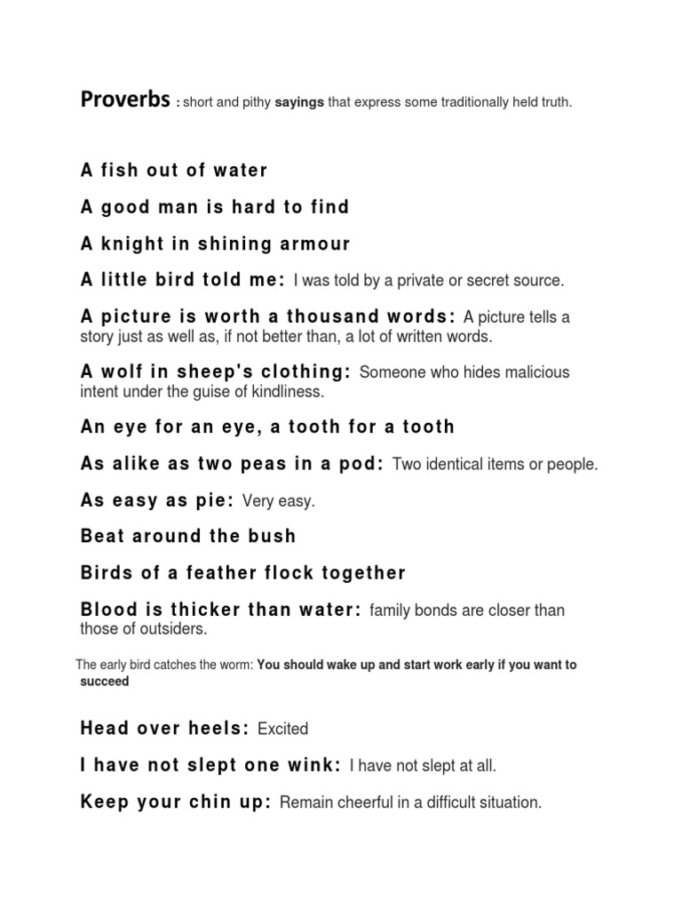 Timeless Proverbs Explained | PDF