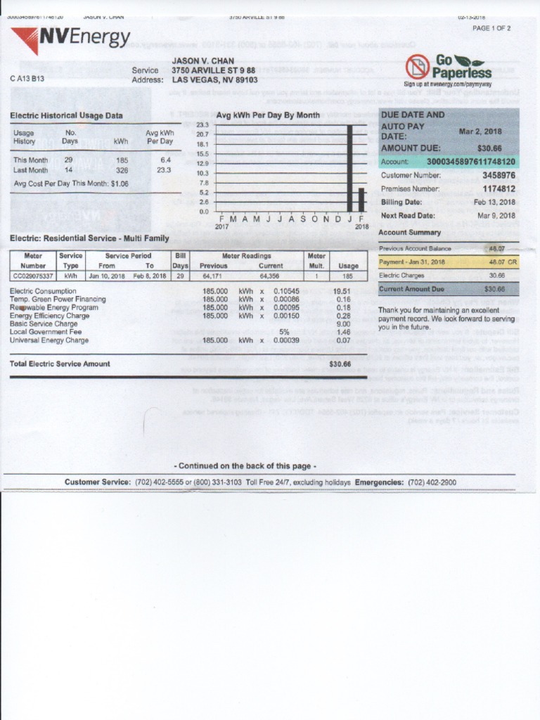 Utility Bill | PDF