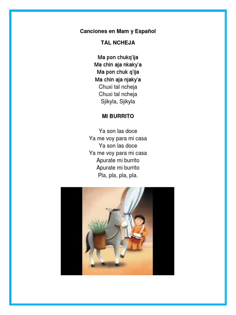 Canciones en Mam y Español | PDF