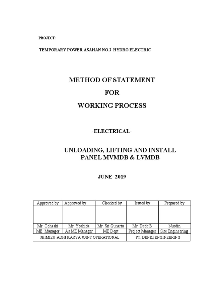 Unloading, Lifting and Install Panel r1 | PDF | Crane (Machine) | Rope