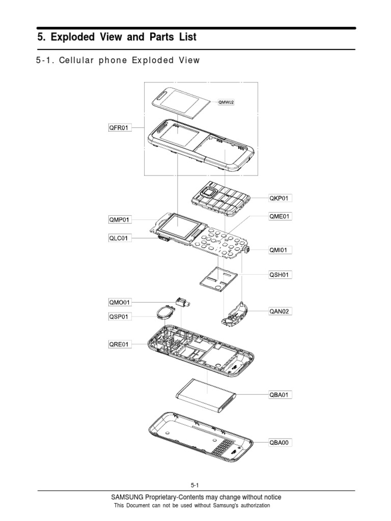Samsung Phone Parts Exploded View | PDF