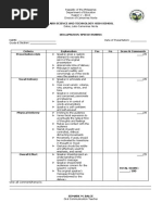 Declamation Speech Evaluation Rubric | PDF | Speech | Neuroscience