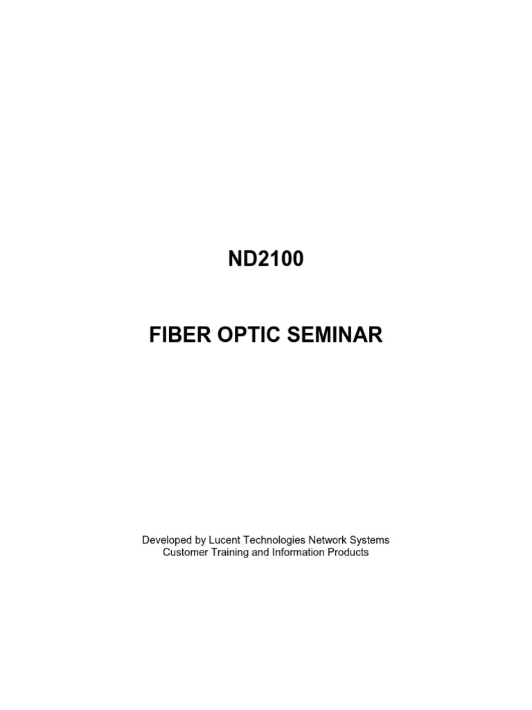 SDH Fibre Optics | PDF | Optical Fiber | Laser