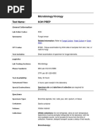Stool Examination for Ova and Cysts Procedure | PDF