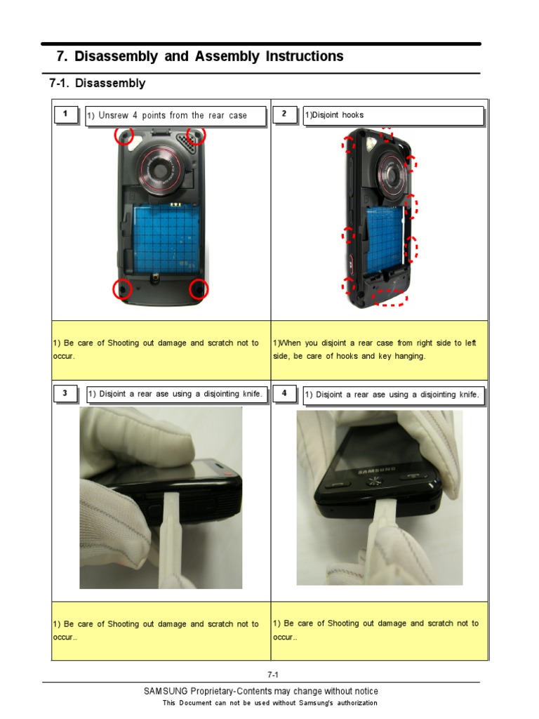 Disassembly and Assembly Instructions | Download Free PDF | Equipment ...