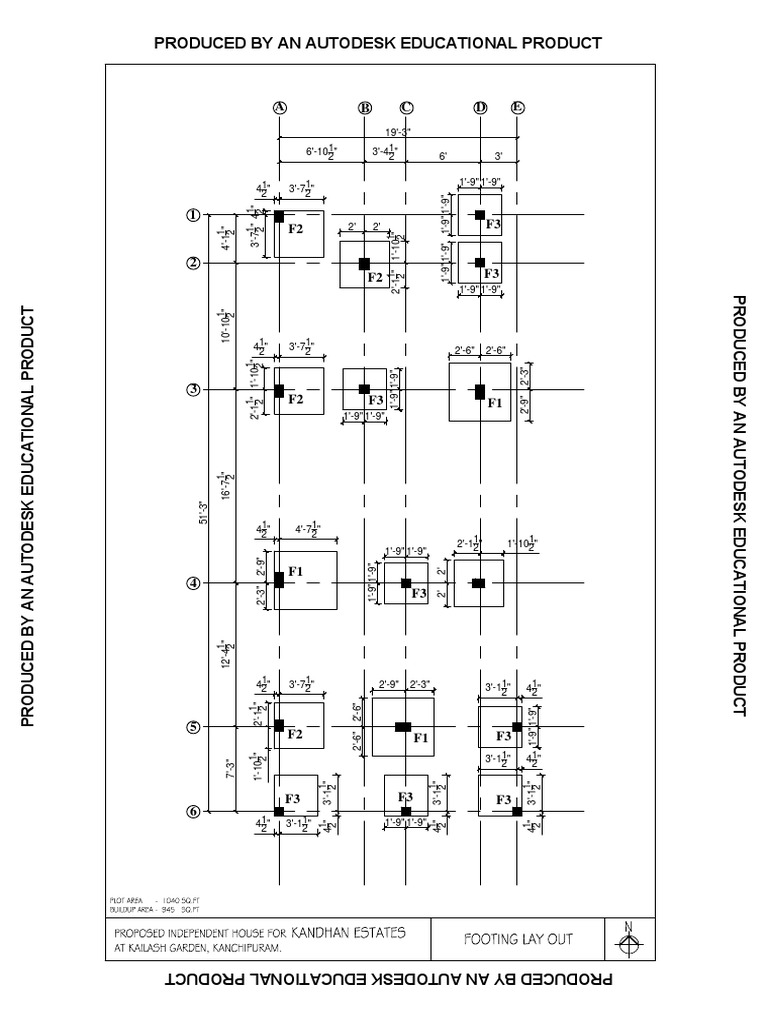 Footing Layout Model 2 | PDF | Tornadoes | Weather Events