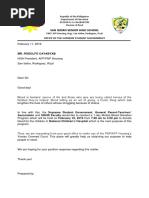 Letter of Request For Fogging and Misting | PDF | Health Sciences ...