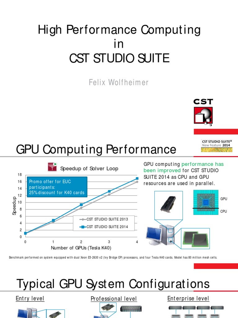 High Performance Computing in CST Studio Suite: Felix Wolfheimer | Download Free PDF | Graphics ...