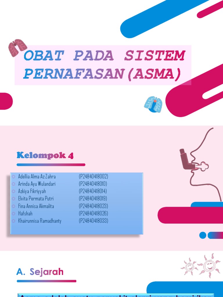 Patofisiologi Dan Mekanisme Kerja Obat ASMA | PDF