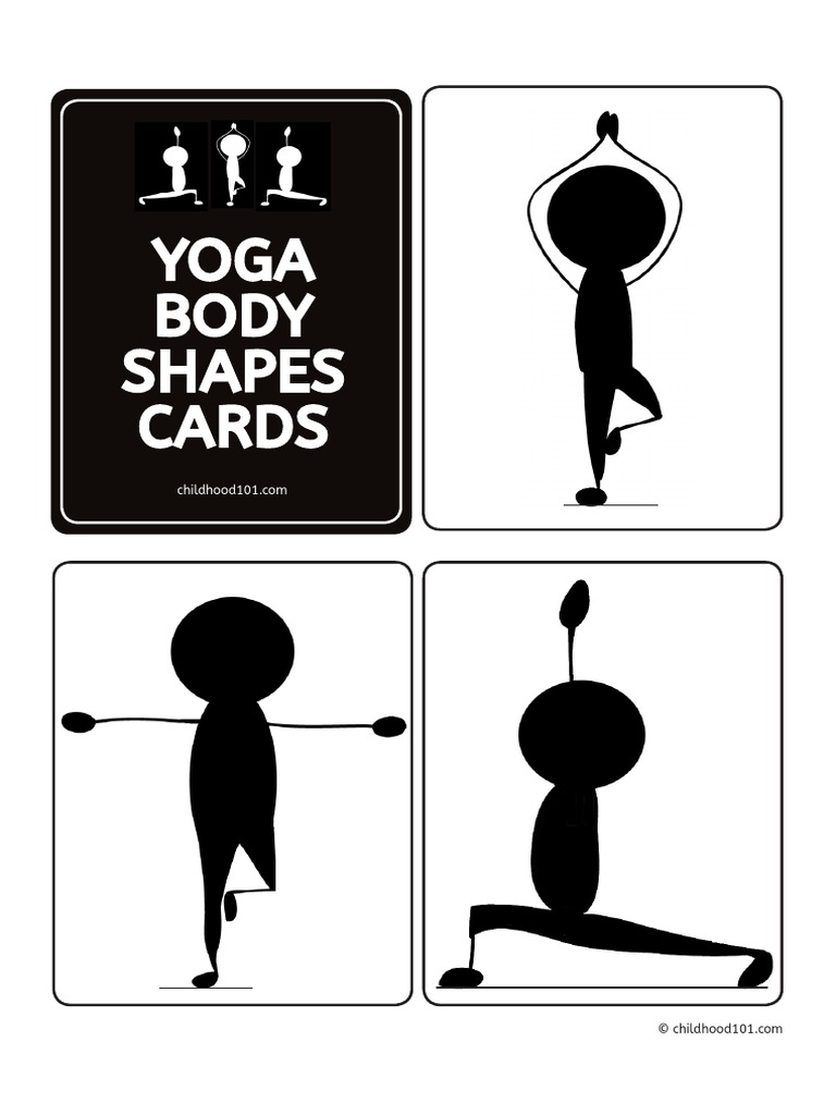 Yoga for Kids Body Shape Cards