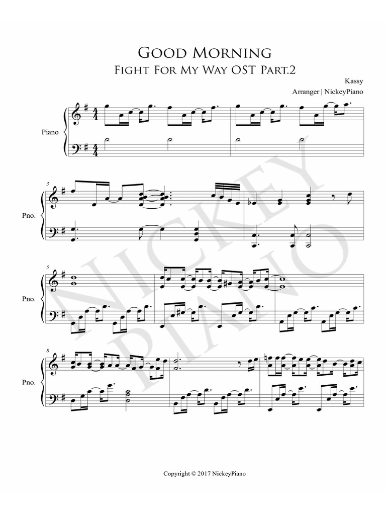 Fight For My Way OST - Good Morning | PDF