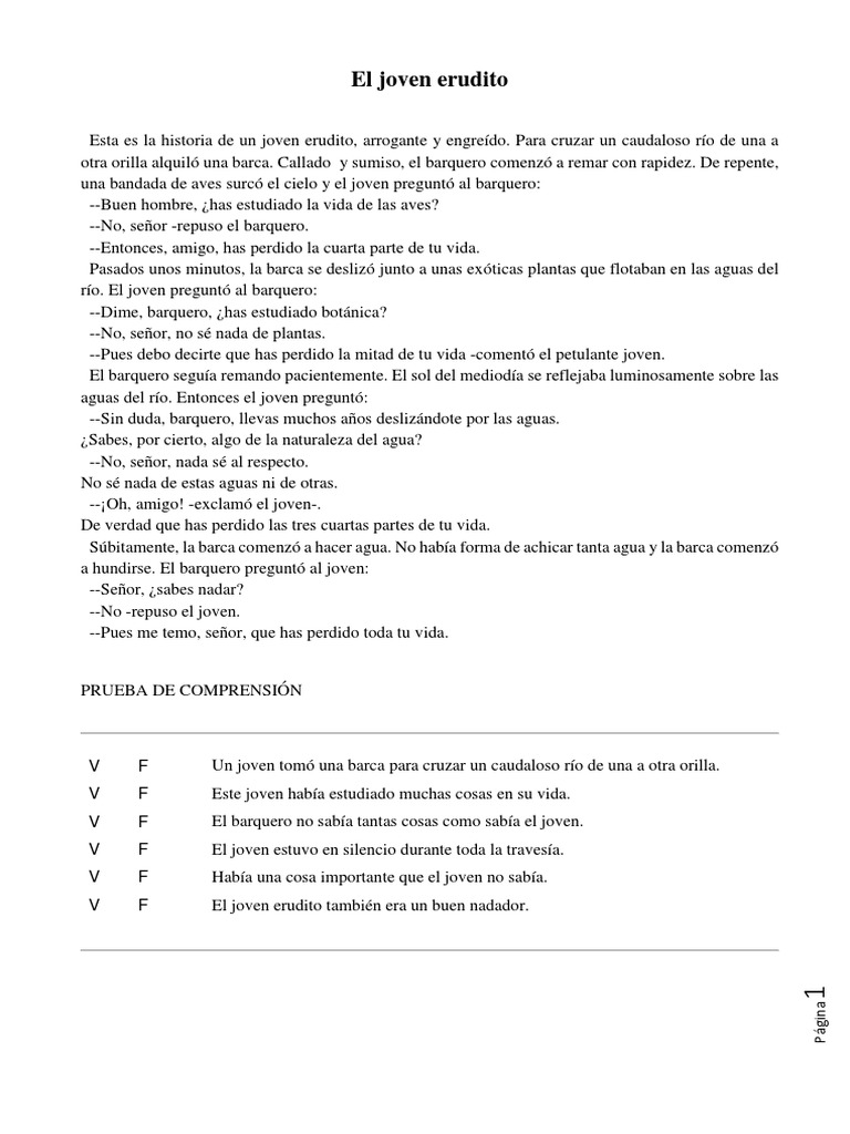 El joven erudito y la lección de humildad | PDF | Oveja | Queso