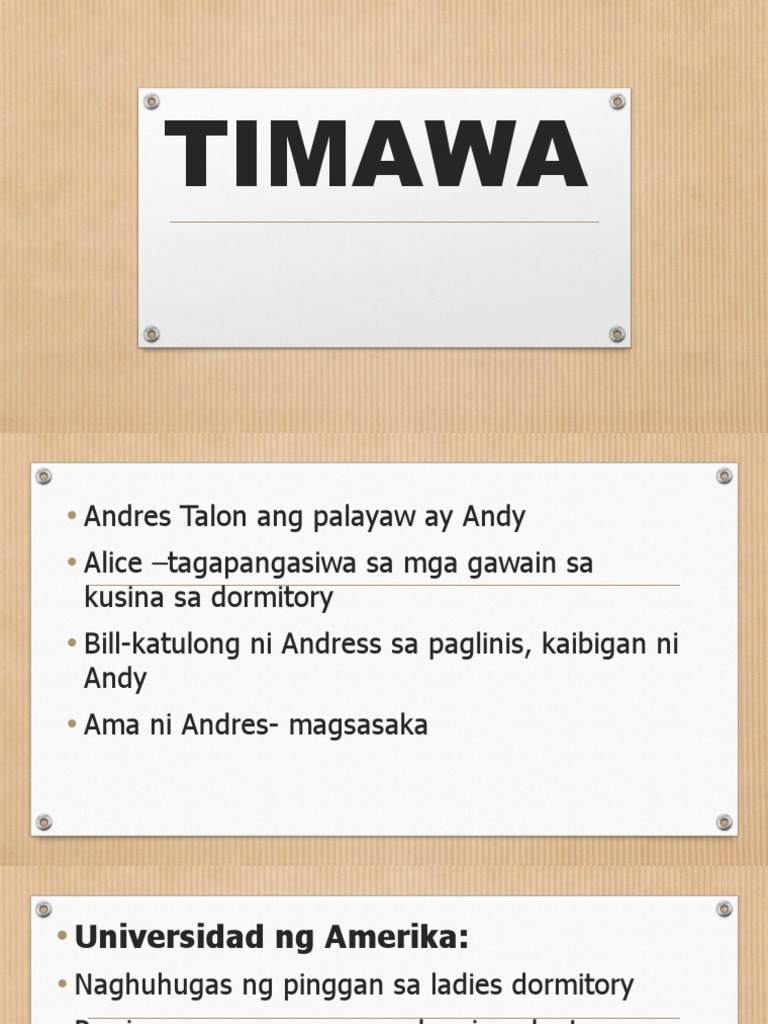 Timawa | PDF