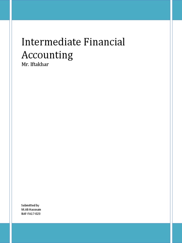 Intermediate Financial Accounting | PDF | Employee Benefits ...