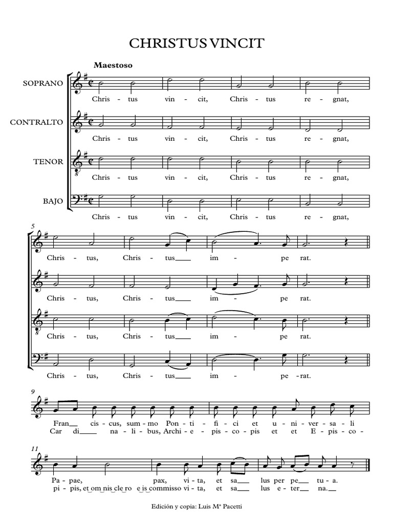 Christus Vincit PDF | PDF