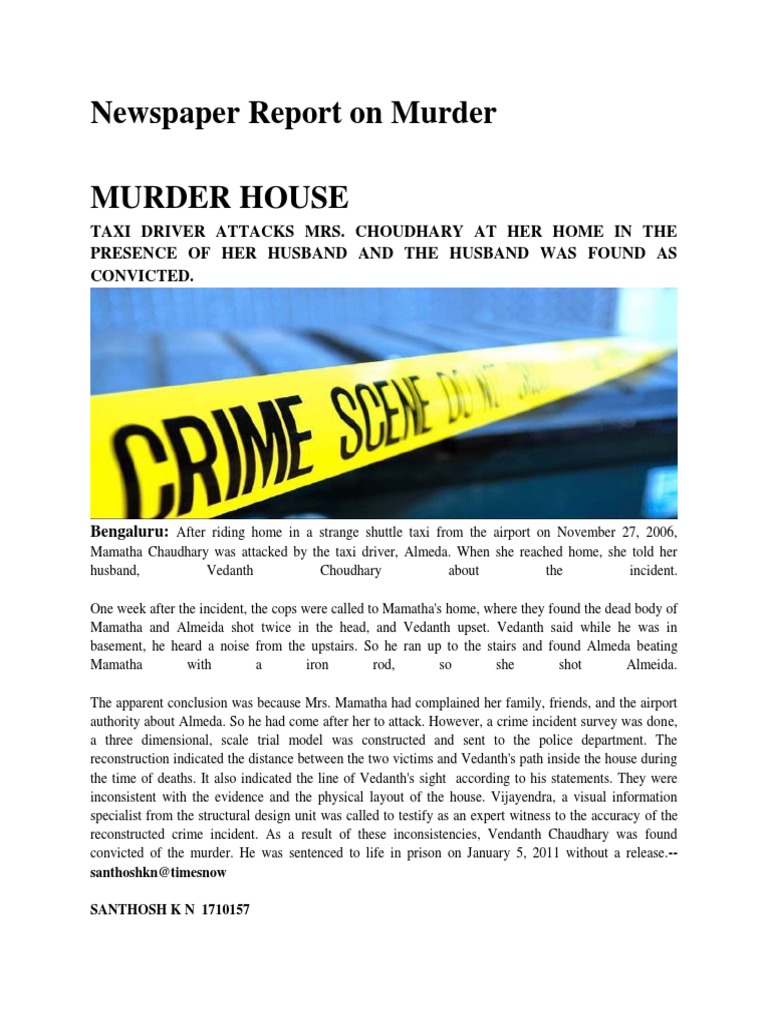 Bengaluru Murder Case Conviction | PDF