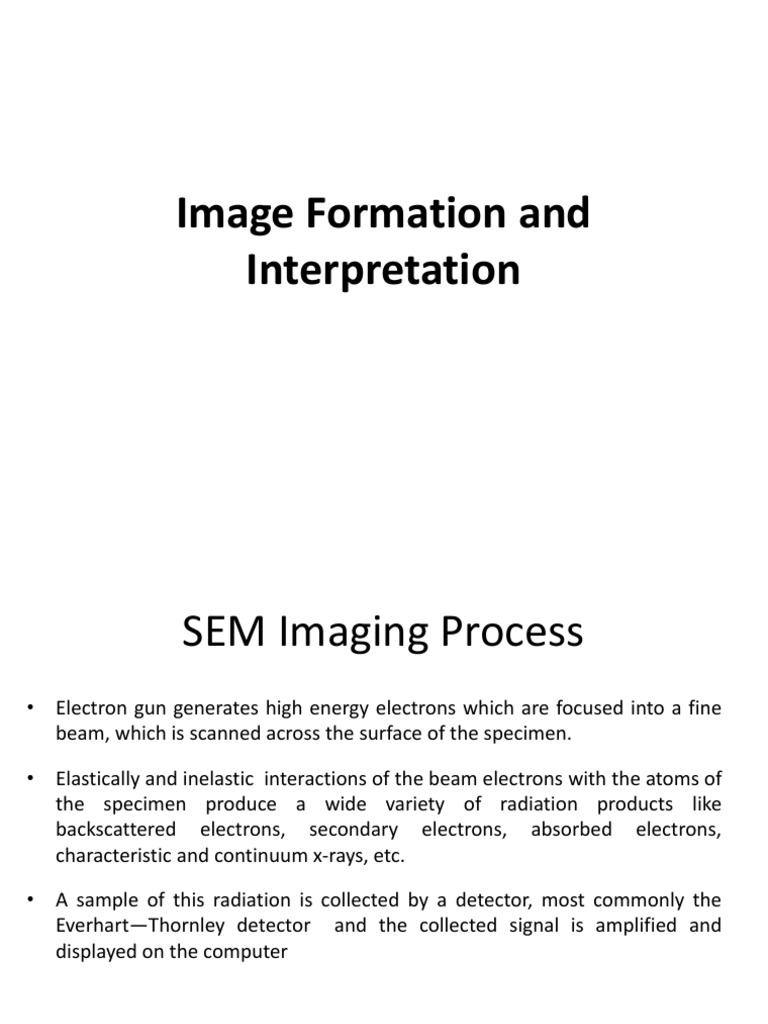 Image Formation and Interpretation | Download Free PDF | Scanning ...