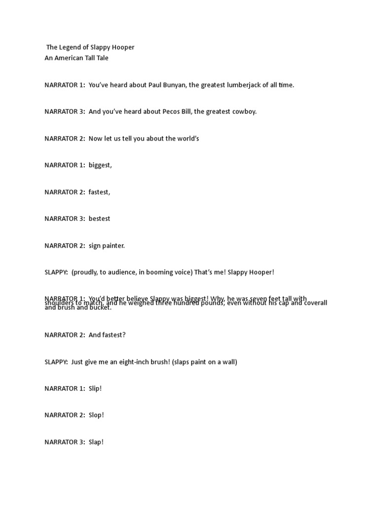 The Legend of Slappy Hooper | PDF | Nature