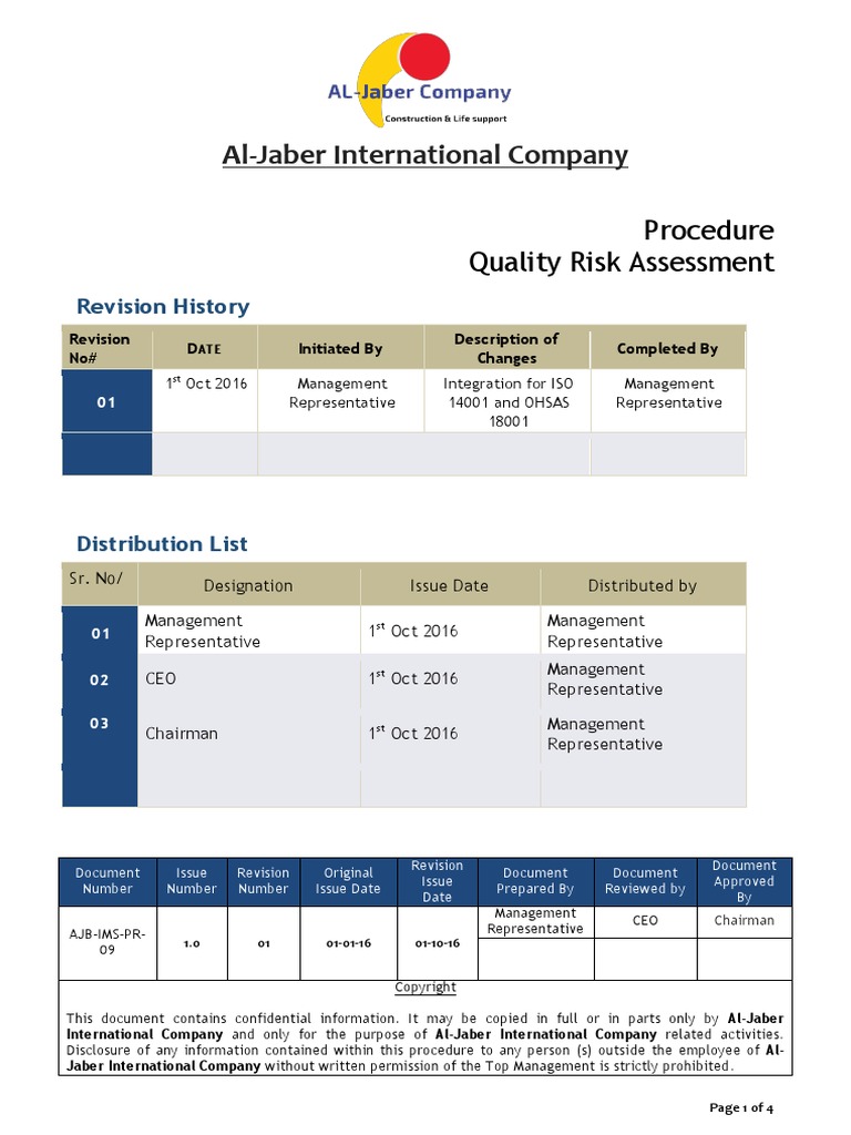 Quality Risk Assessment | PDF | Risk Management | Risk Assessment