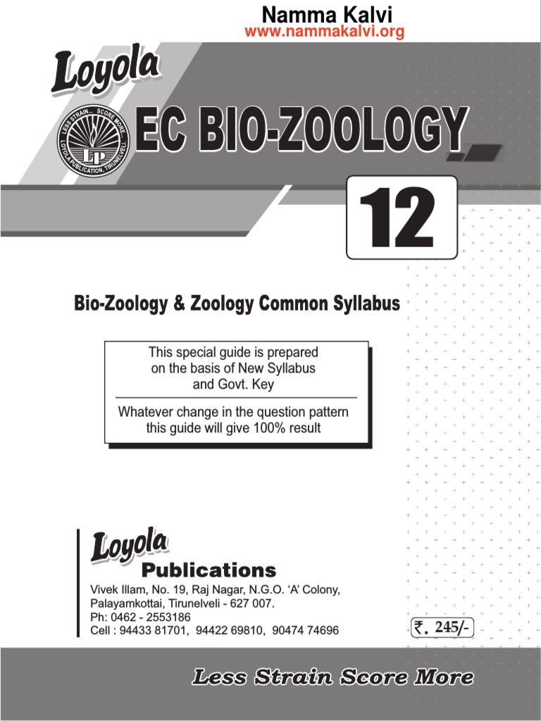 Namma Kalvi 12th Bio-Zoology Chapter 1 To 5 Loyola Ec Guide em PDF | PDF | Reproduction | Sexual ...