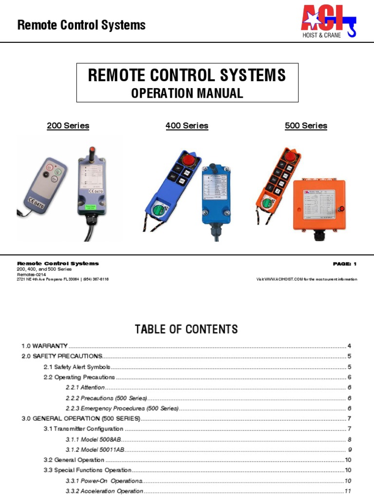 Remotes Manual PDF | PDF | Switch | Relay