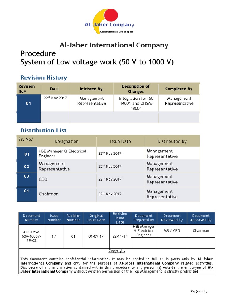 Low Voltage Work (50 V To 1000 V) | Download Free PDF | Insulator ...